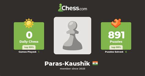 Paras Nath Paras Kaushik Chess Profile