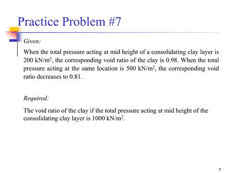 Geotechnical Engineering I [lec 21 Consolidation Problems] Ppsx