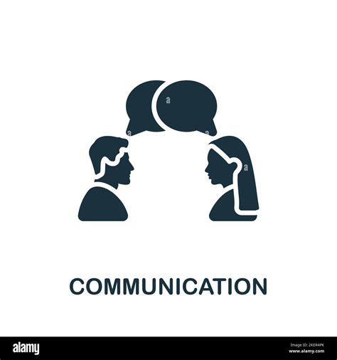 Communication Icon Monochrome Simple Life Skills Icon For Templates Web Design And