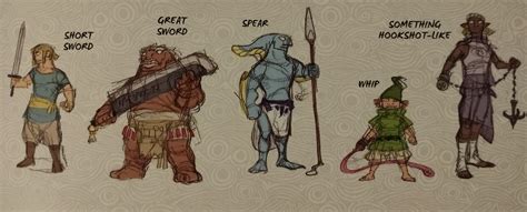 Daily Botw Concept Art 17 Race Based Weapon Types Rbreathofthewild Daily Botw Concept Art 17 Race Based Weapon Types Rbreathofthewild