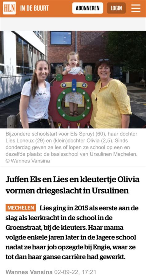 Basisschool Ursulinen Oma Els Mama Lies En Dochter Olivia Vormen