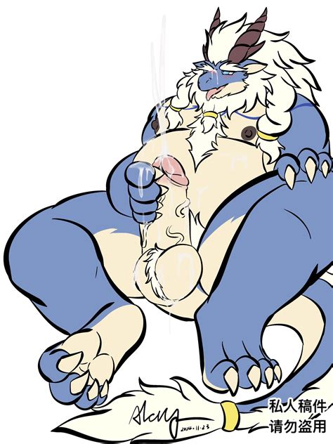 Rule 34 Aolieloong Ass Balls Beard Blush Bodily Fluids Claws Cum Cum