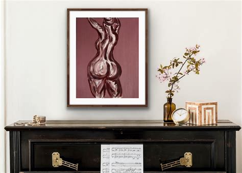 Nude Female Art Body Positive Art Plus Size Art Original Oil