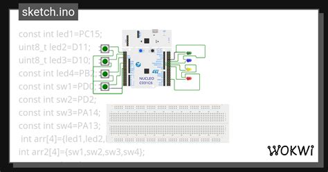 Leds Controlled By Switches Copy Wokwi ESP32 STM32 Arduino Simulator