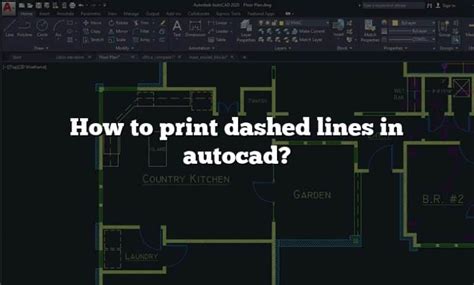How To Print Dashed Lines In Autocad