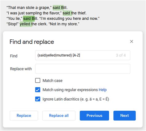 Using RegEx In Google Docs The Library