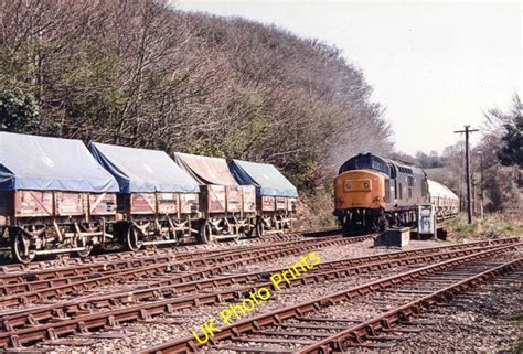 Railway Photo 6x4 Class 37 37299 China Clay Train Boscombe Junction