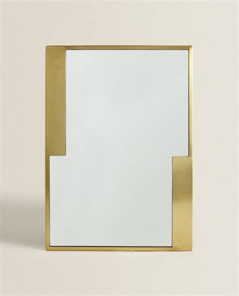 Rectangular Brass Mirror Zara Home Brass Mirror Mirror