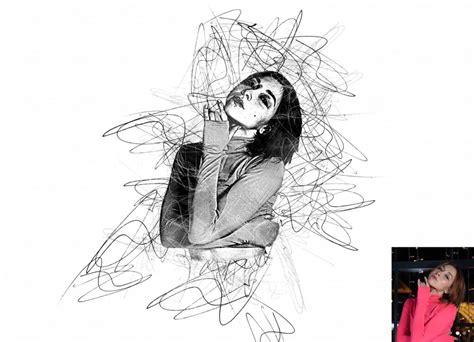 Pure Scribble Art Photoshop Action FilterGrade