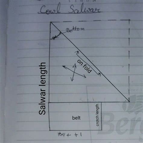 Cowl Pattern Salwar Sewing Guide