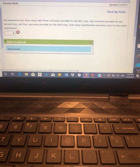 Solved Exercise 0401 Question 1 Of 10 Check My Work An