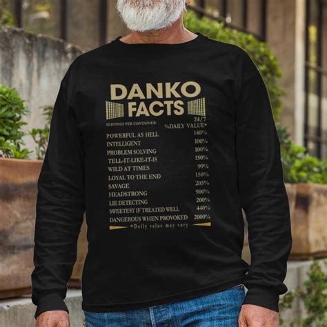 Danko Name Danko Facts Long Sleeve T Shirt Seseable