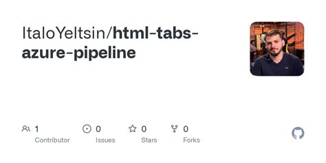 GitHub ItaloYeltsin Html Tabs Azure Pipeline
