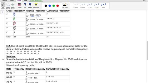 Statistical Tables And Graphs Youtube