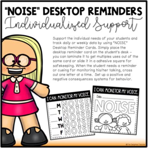 Noise Cards Classroom Management Tool Volume Control Strategy Tpt