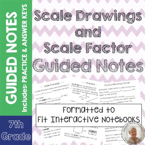 Scale Drawings And Scale Factor Guided Notes By Middle Math Toolbox