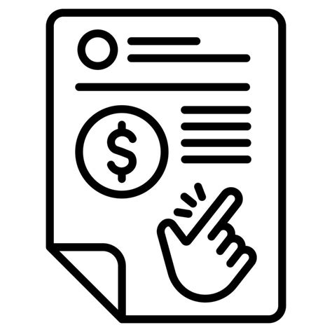 Bill Ease Icon Line Illustration 44768220 Vector Art At Vecteezy