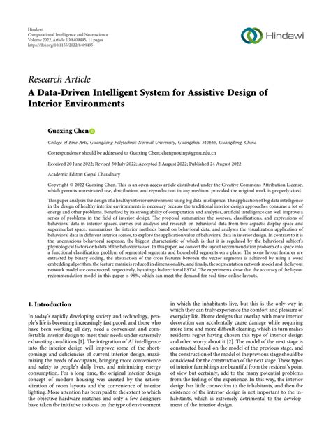 Pdf A Data Driven Intelligent System For Assistive Design Of Interior