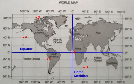 Free Printable World Map With Equator And Prime Meridian Download Free