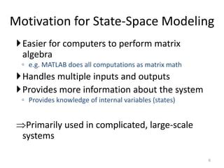 UNIT V PPT State Space Of System Model Ppt