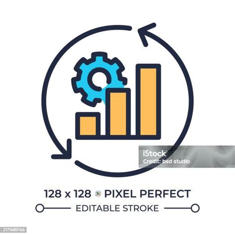 Efficiency Graph Cycle Rgb Pixel Perfect Color Icon Stock Illustration Download Image Now Istock