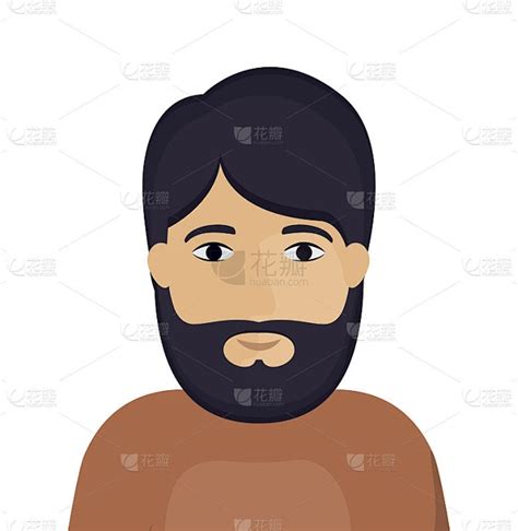 七彩人卡通设计素材 花瓣网