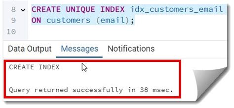 how to create an index in postgresql