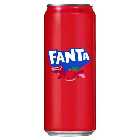 Fanta Soft Drink Strawberry Red 325ml Single