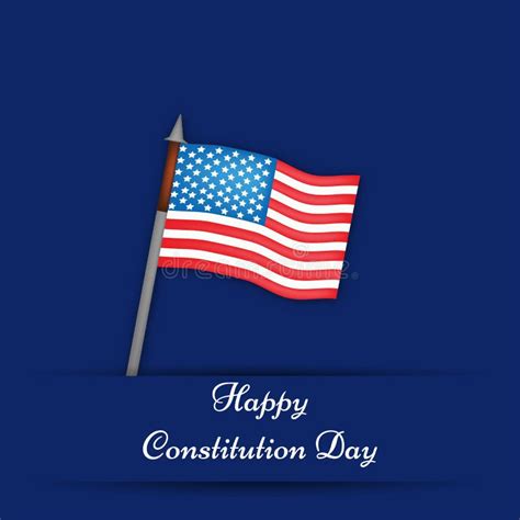 Illustration Of Usa Constitution Day Background Stock Vector