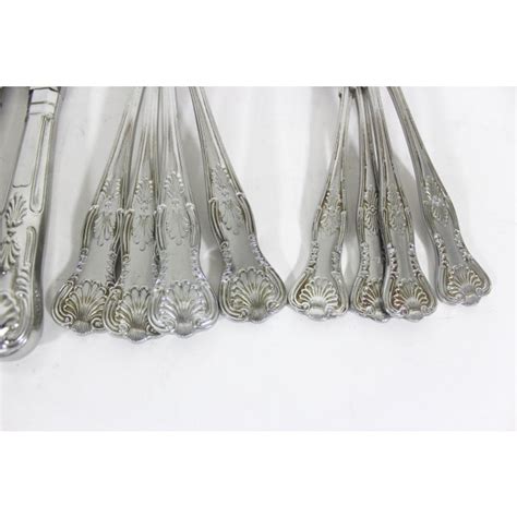 Vintage Worcester England Stainless Steel Kings Pattern Shell Tip 5