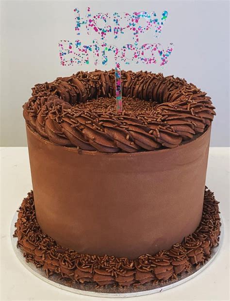 22 Chocolate Birthday Cakes Simple Smooth Chocolate Birthday Cake