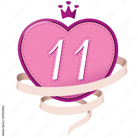 Number 11 Pink