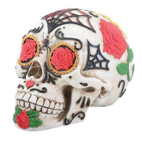 Day Of The Dead Resin Tattoo Sugar Skull Abracadabranyc