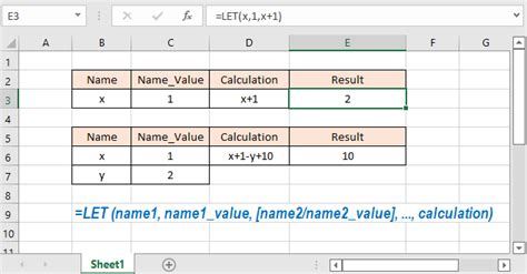 How To Use The Excel Let Function