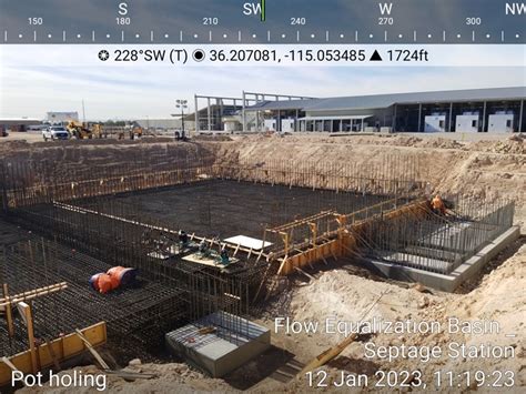 Water Reclamation Facility Flow Equalization Basin Rock Solid Project