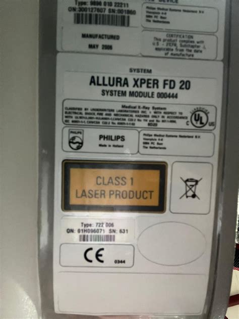 Philips Allura Fd20 Angio Lab