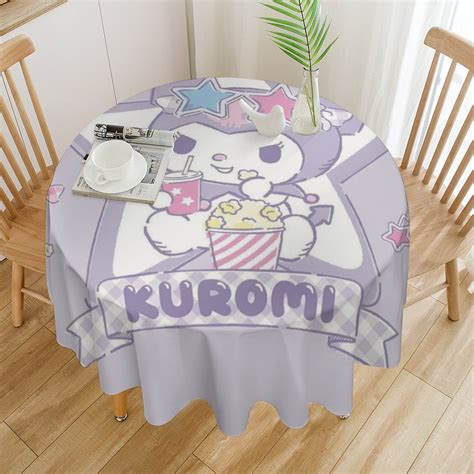 Kuromi Tablecloth Anime For Dining Table Picnic T 60x60in Kuromi Merch