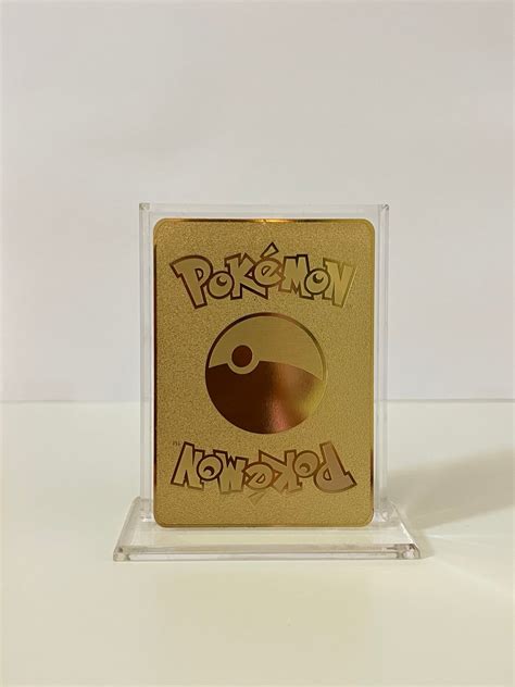 Pokemon Charizard Gold Metal Pokémon Card Collectibletfan Art