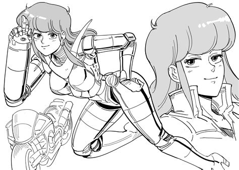 Bb Baalbuddy Priscilla Asagiri Bubblegum Crisis Absurdres Highres 1girl Armor Full Body