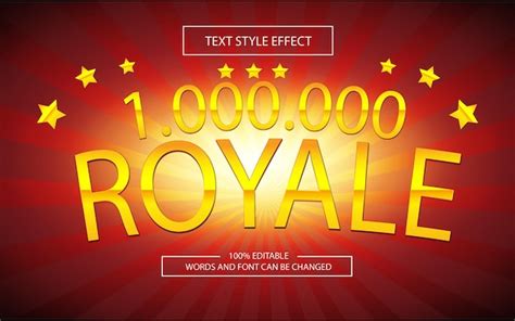 Premium Vector Colorful Modren Royal Text Effect Full Edit Able Vector File
