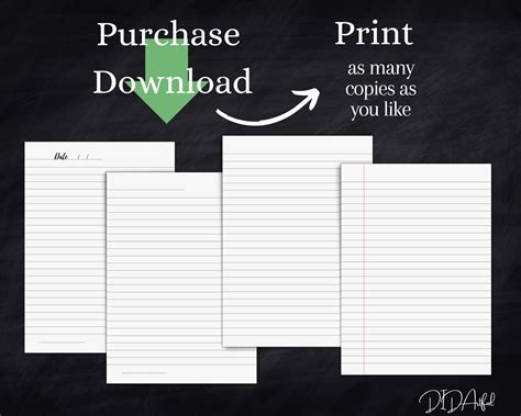 Printable Lined Paper For Preschoolers