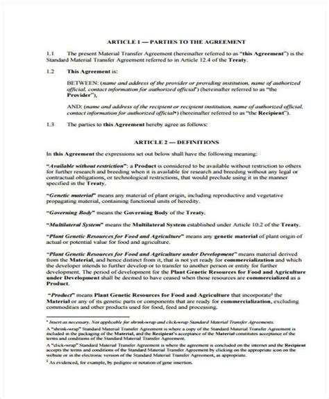 Share Transfer Agreement Template
