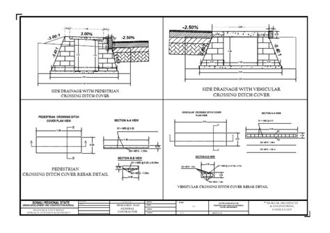 Drainage And Crossing Detail Plans Pdf Land Management Drainage
