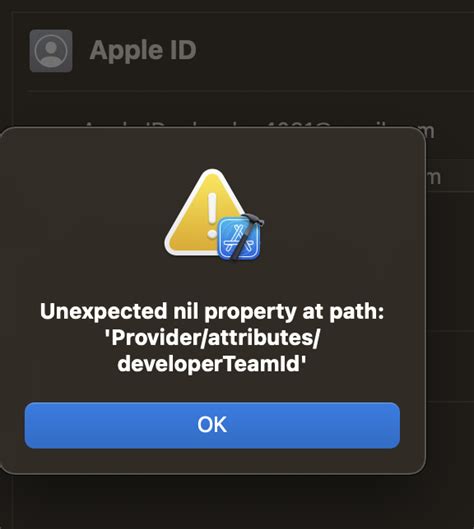 【ios】アプリアップロード時に「credentialed Provider Request Failed With Error