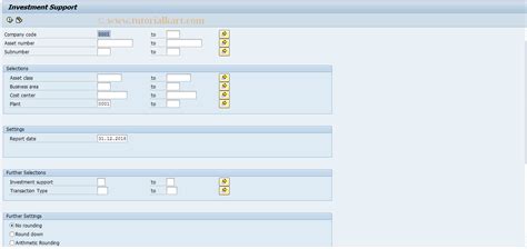 Ar11n Sap Tcode Investment Grants