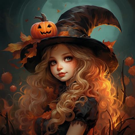 Premium Ai Image Halloween Girl