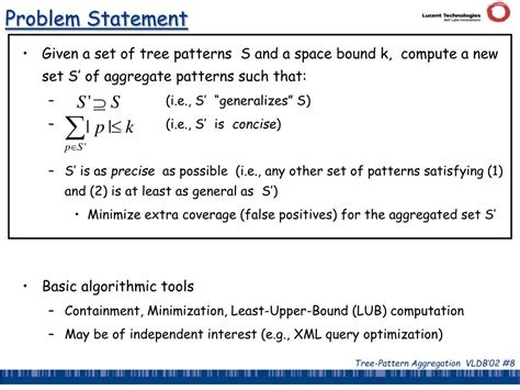Ppt Tree Pattern Aggregation For Scalable Xml Data Dissemination