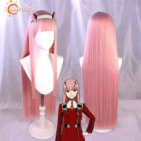 خرید و قیمت کلاه گیس Zero Two از انیمه Darling In The Franxx ترب