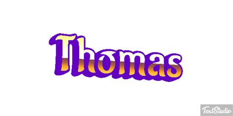 Thomas Name Animated  Logo Designs