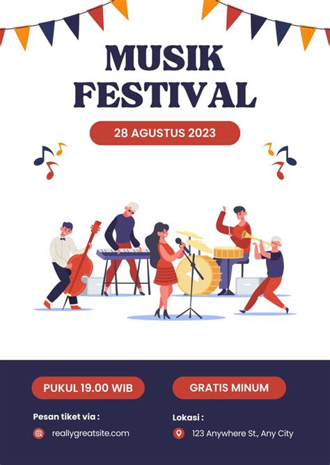 Halaman 13 Contoh Poster Festival Keren Untuk Acara Anda Canva